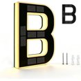 Solar Powered Address Numbers, Waterproof LED House Number Sign With 9 ...