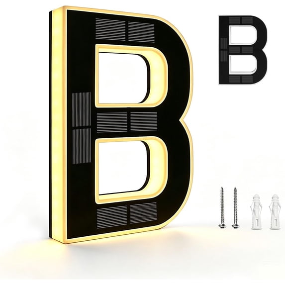 Solar Powered Address Numbers, Waterproof LED House Number Sign With 9 ...