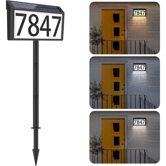 Solar Powered Address Signs