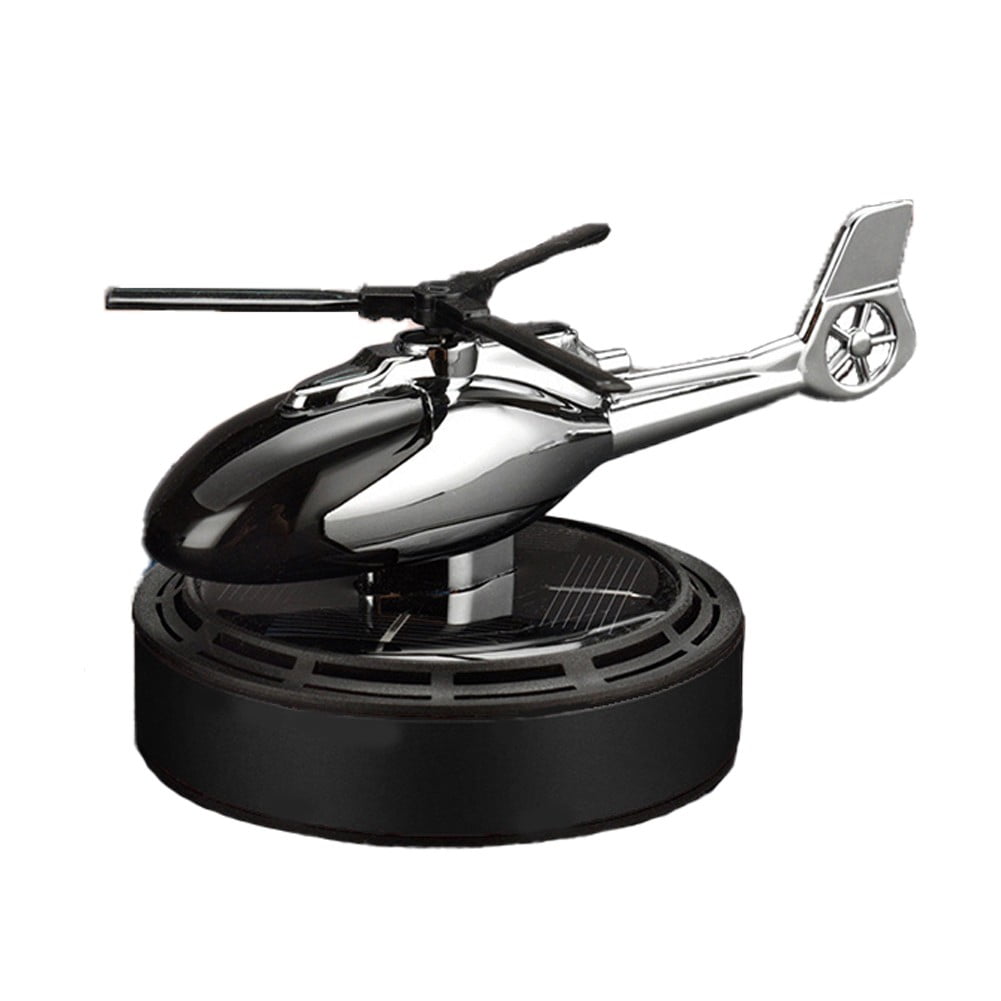 Solar Powered Airplane Helicopter Car Perfume Auto Alloy Anti Corrosion ...