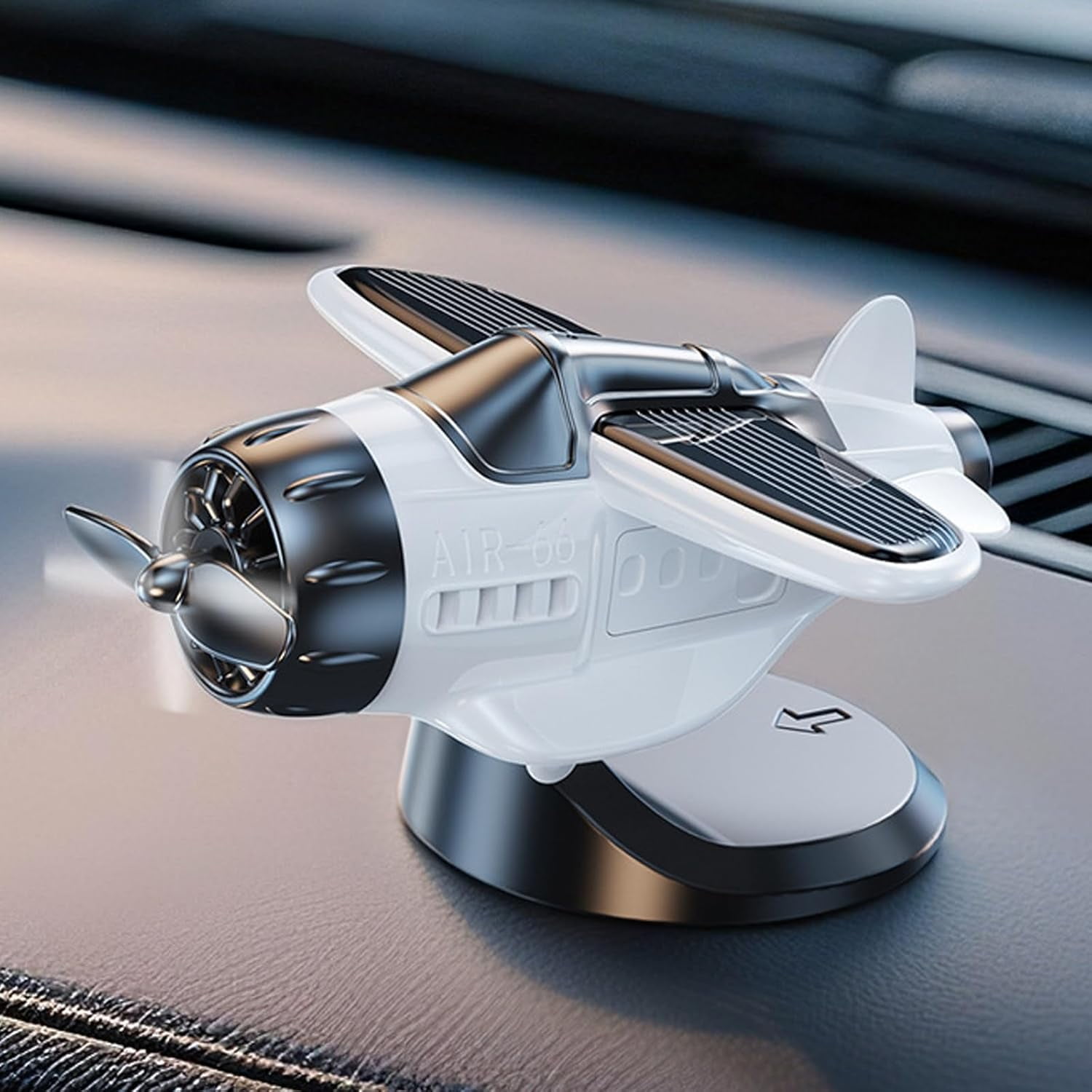 Solar Powered Airplane Shaped Car Ornaments,Dashboard Ornament Solar ...