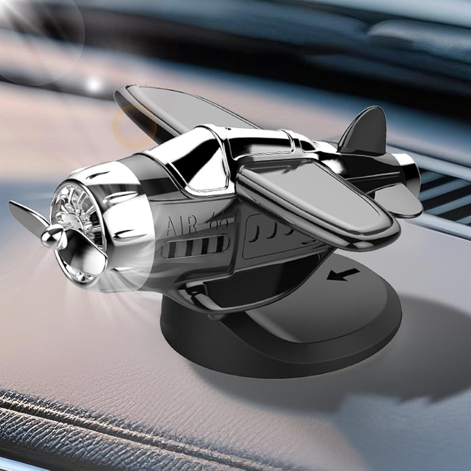 Solar Powered Airplane Shaped Car Ornaments,Dashboard Ornament Solar ...