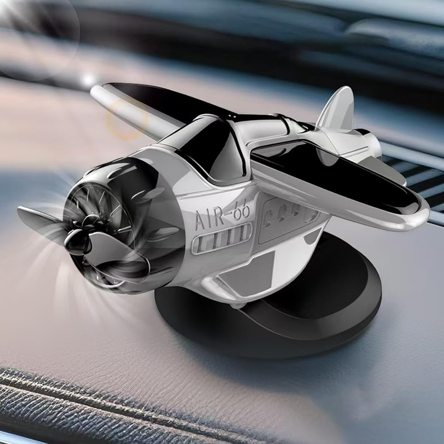 Solar Powered Airplane Shaped Car Ornaments,Dashboard Ornament Solar ...