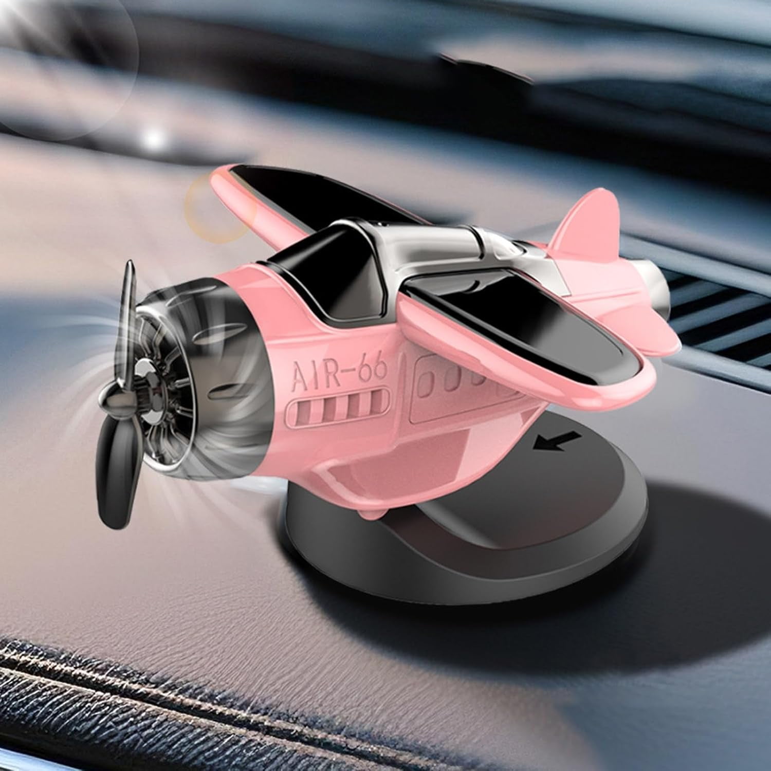Solar Powered Airplane Shaped Car Ornaments,Dashboard Ornament Solar ...