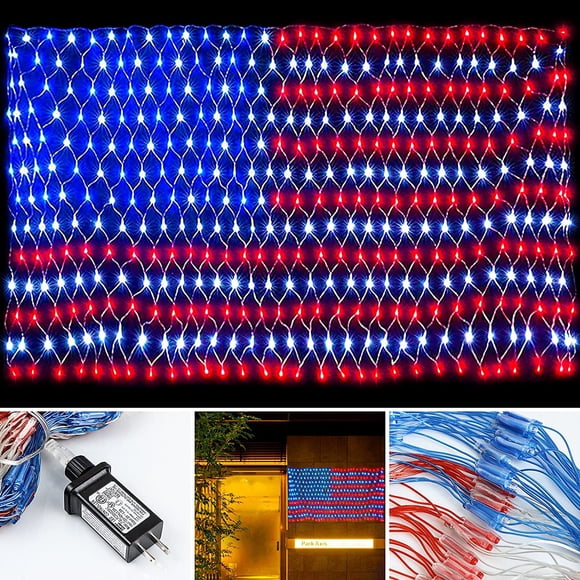 Lighted American Flag