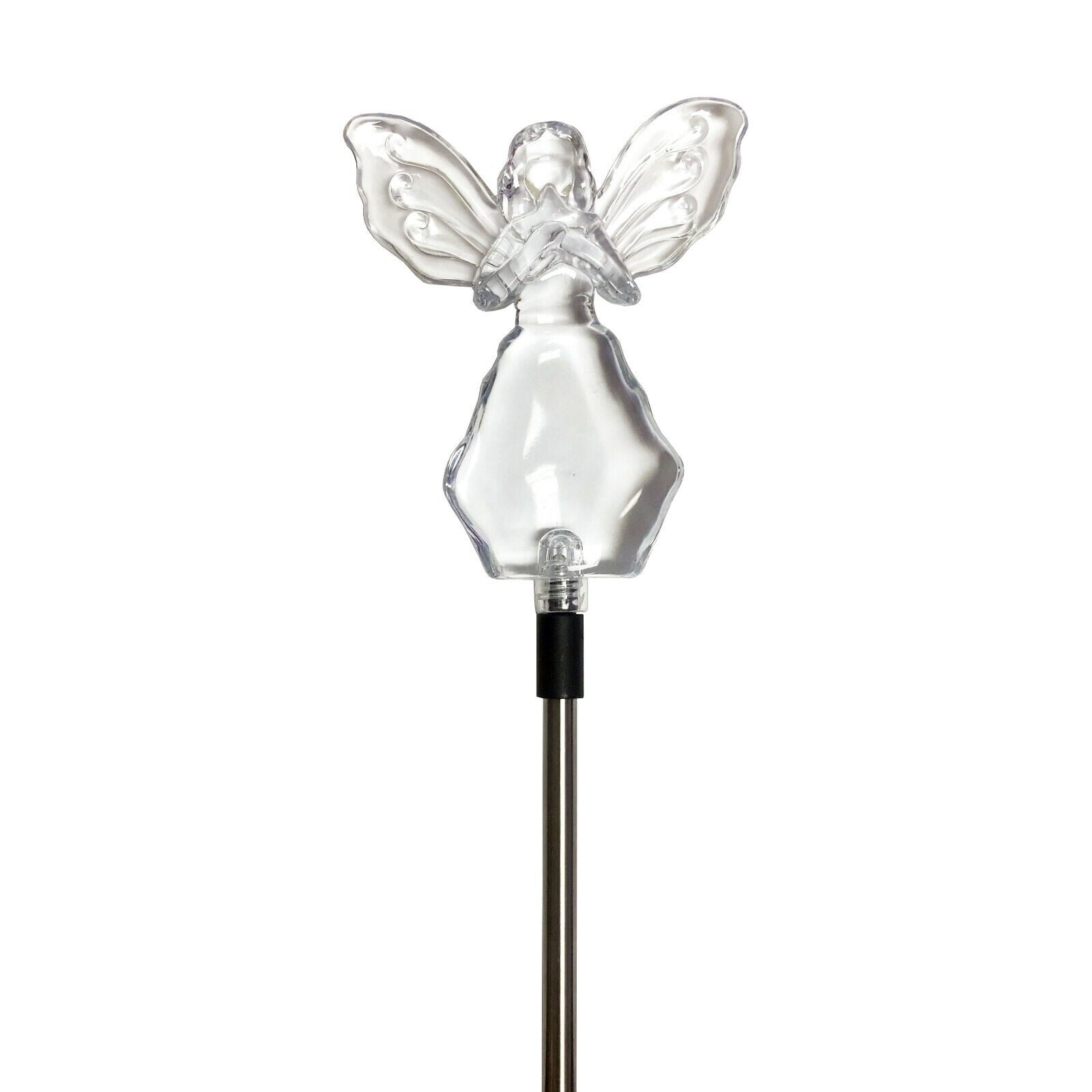 Solar Powered Angel with Star Landscape Garden Stake Color Changing LED ...