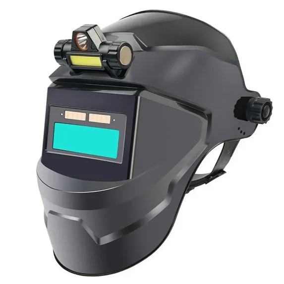 Solar Powered Auto Darkening Welding Helmet - Large View, True Color ...
