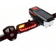 Solar Powered Bike Light & Wireless Control Tail Light with Horn, Turn ...