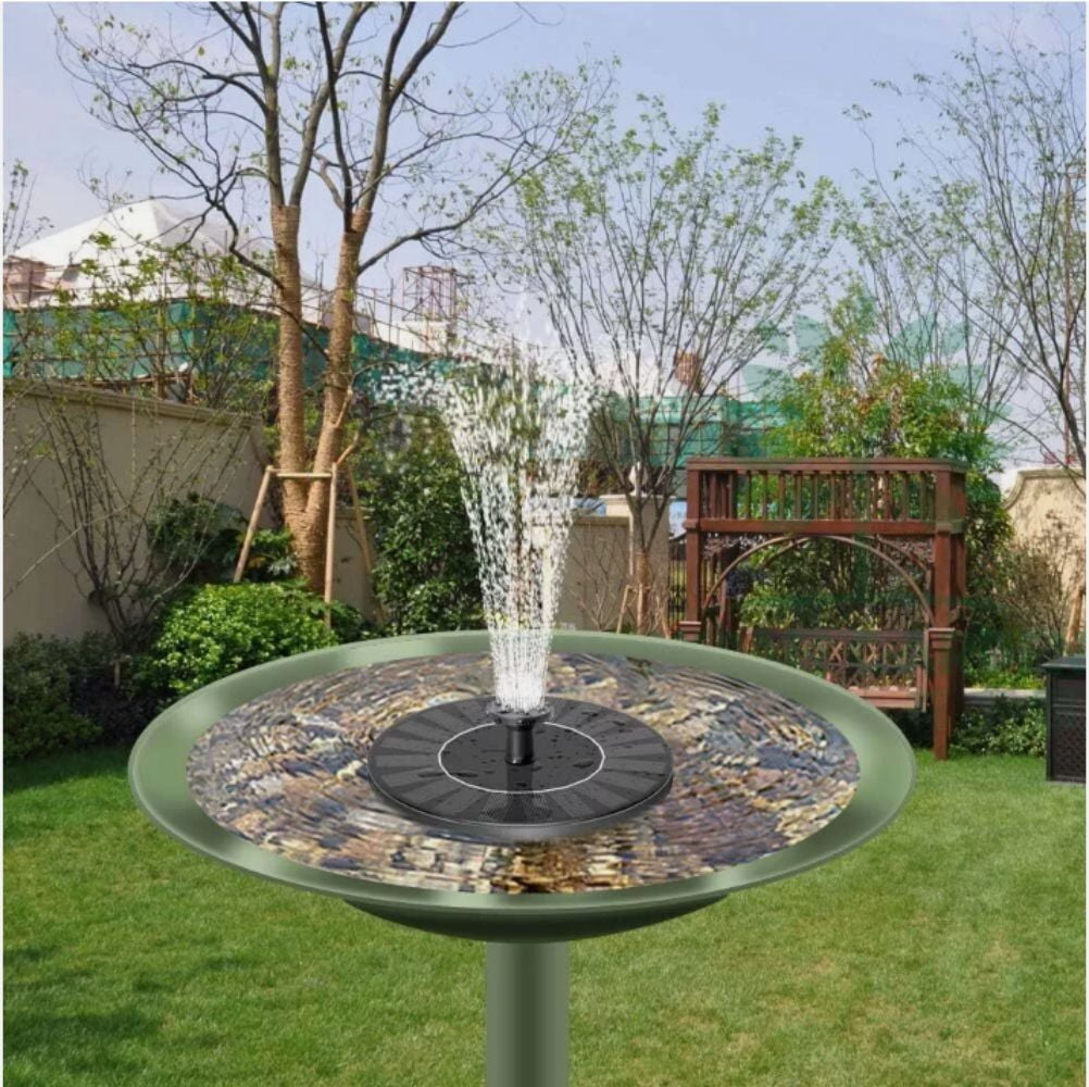 Solar-Powered Bird Bath Fountain with Floating Design for Outdoor Ponds ...