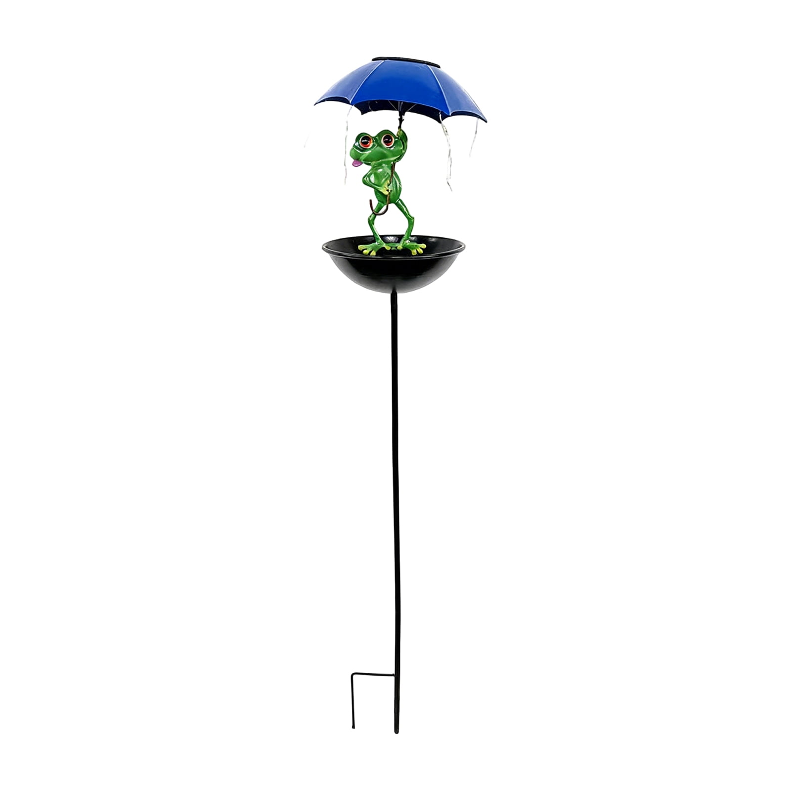 Solar Powered Bird Feeder with Hummingbird Perch, Outdoor Garden Lights ...