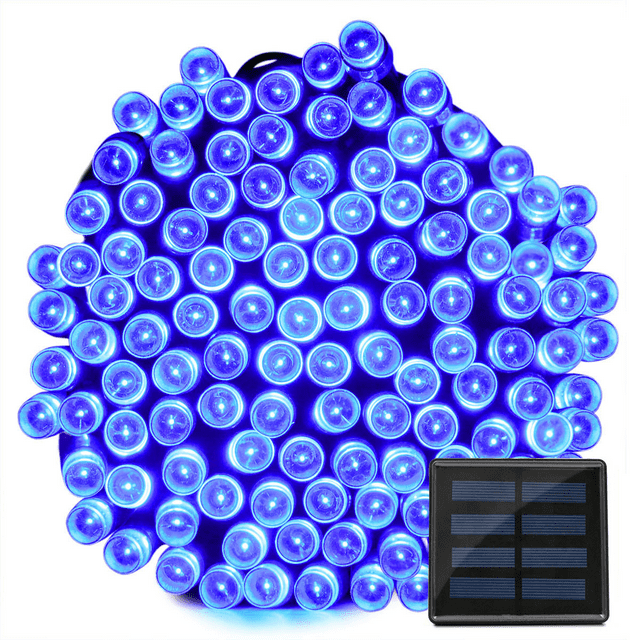 Walmart Solar Powered Blue 100 LEDs Fairy Tree Light for Xmas Decor ...