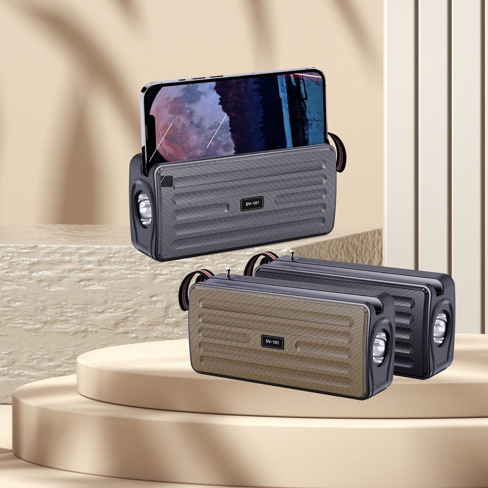 Solar Powered Bluetooth Speaker, Compact Portable Audio Device ...