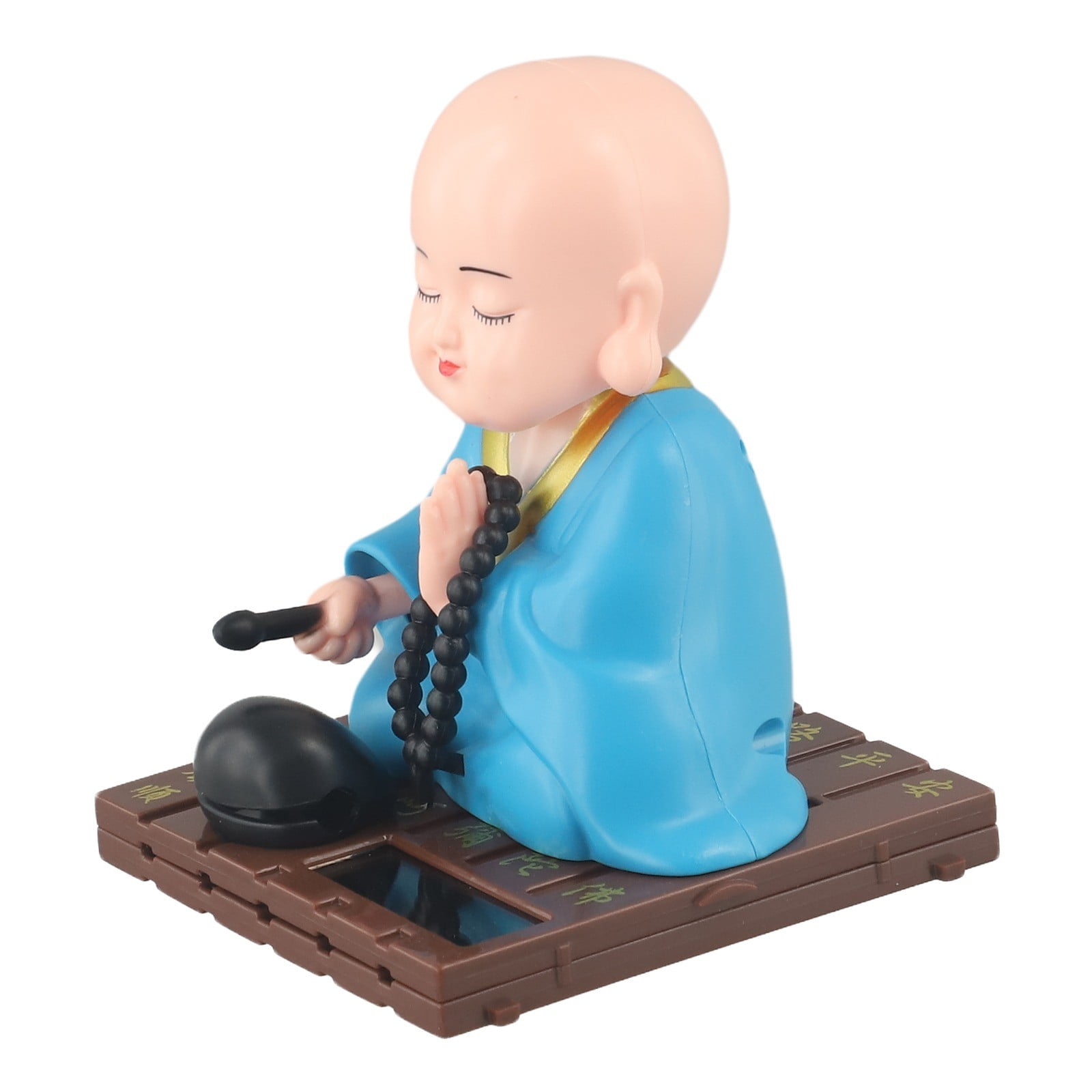Solar Powered Bobble Shaking Head Monk Ornaments Dancing Toy Buddhist ...