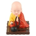 Solar Powered Bobble Shaking Head Monk Ornaments Dancing Toy Buddhist ...