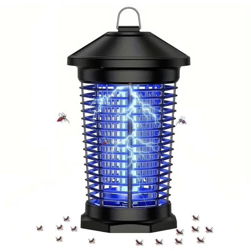Solar-Powered Bug Zapper - Outdoor/Indoor Waterproof Insect Catcher ...