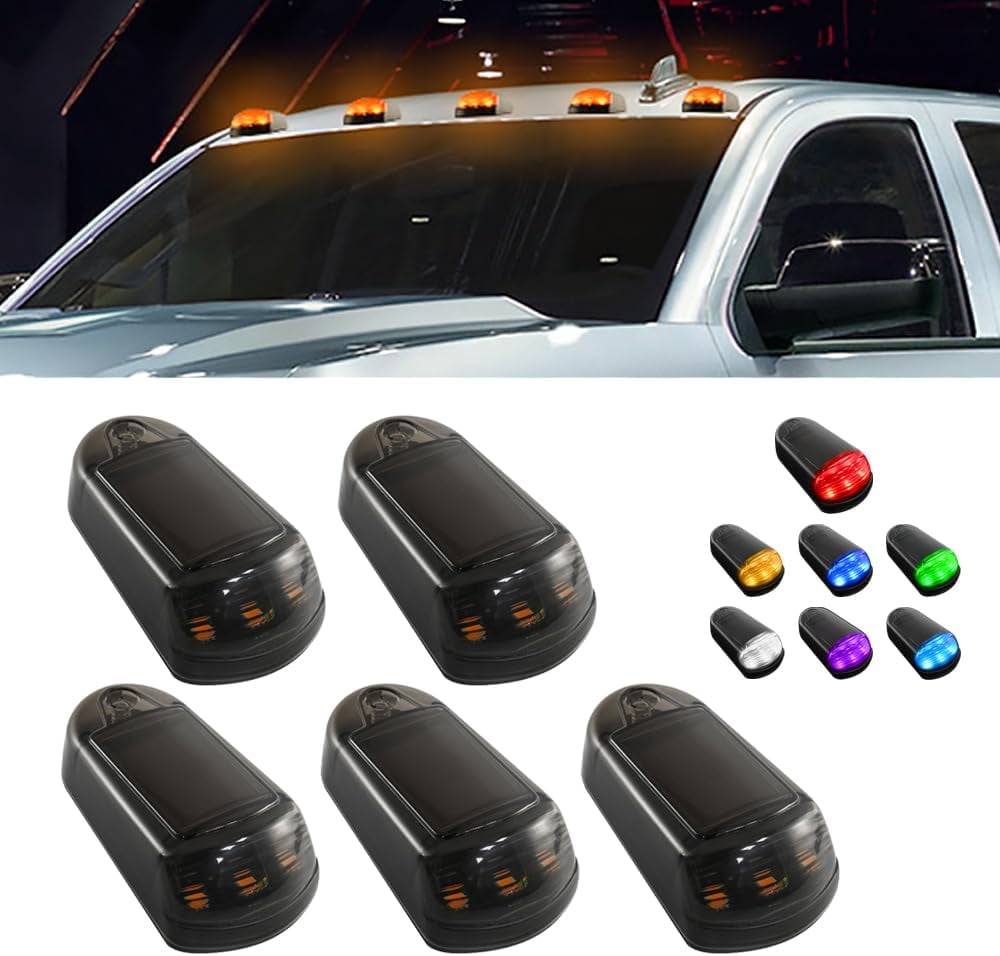 Solar Powered Cab Lights, 2025 Upgraded No Drill Cab Lights, IP68 ...