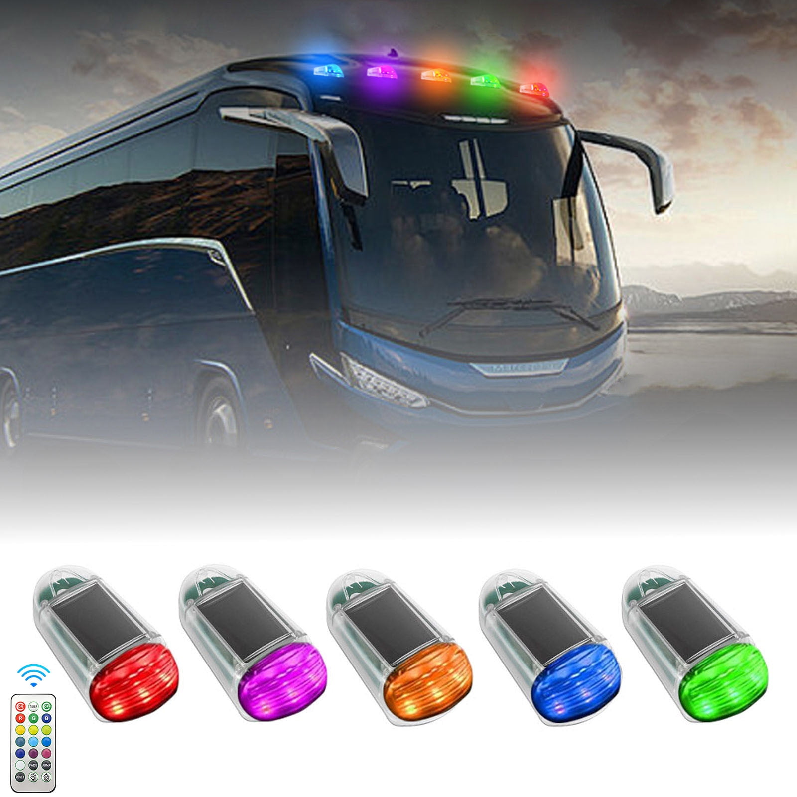 Solar Powered Cab Lights Solar Cab Lights for Truck New Solar Powered ...