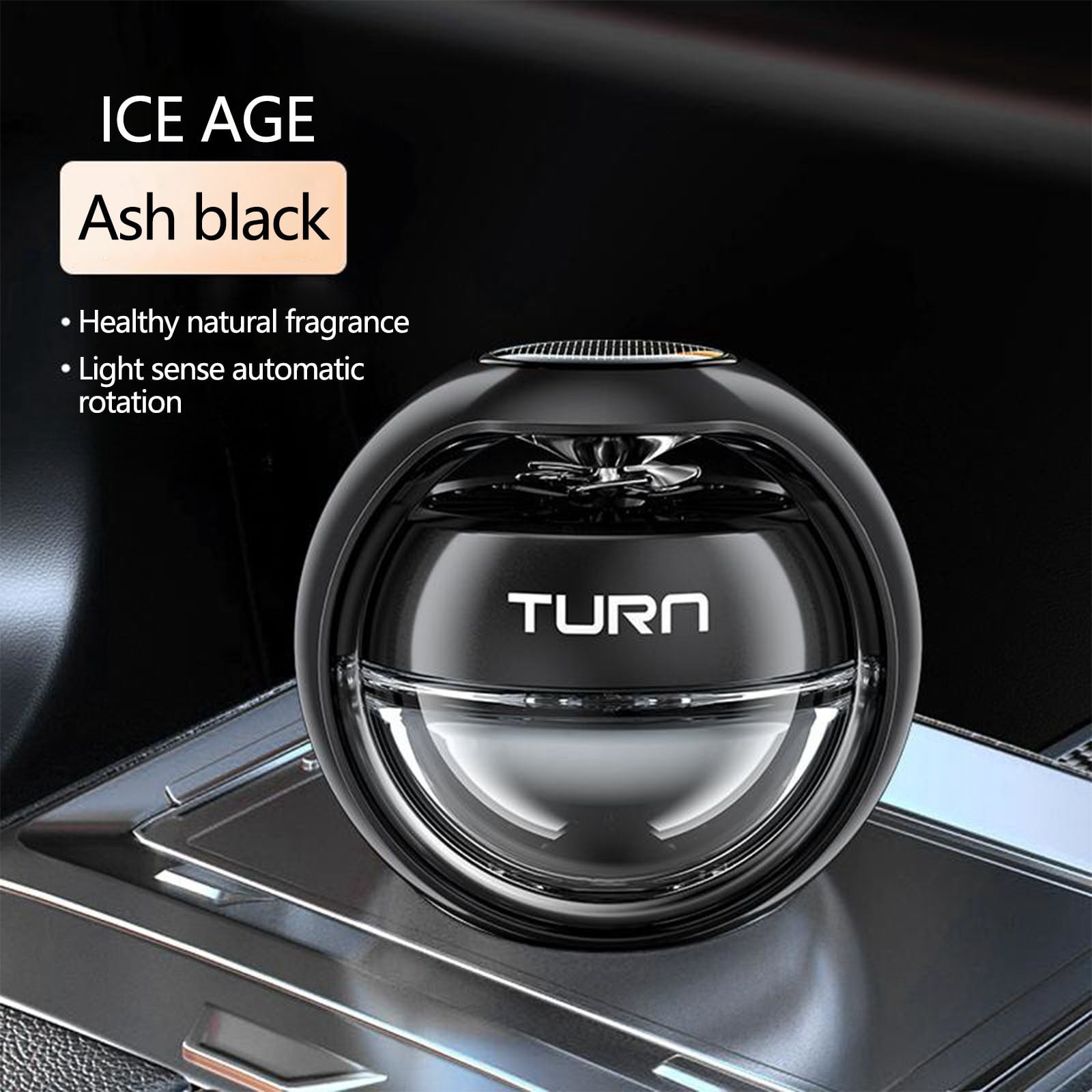 Solar-Powered Car Air Freshener | Aromatherapy Diffuser with Gentle Fan ...