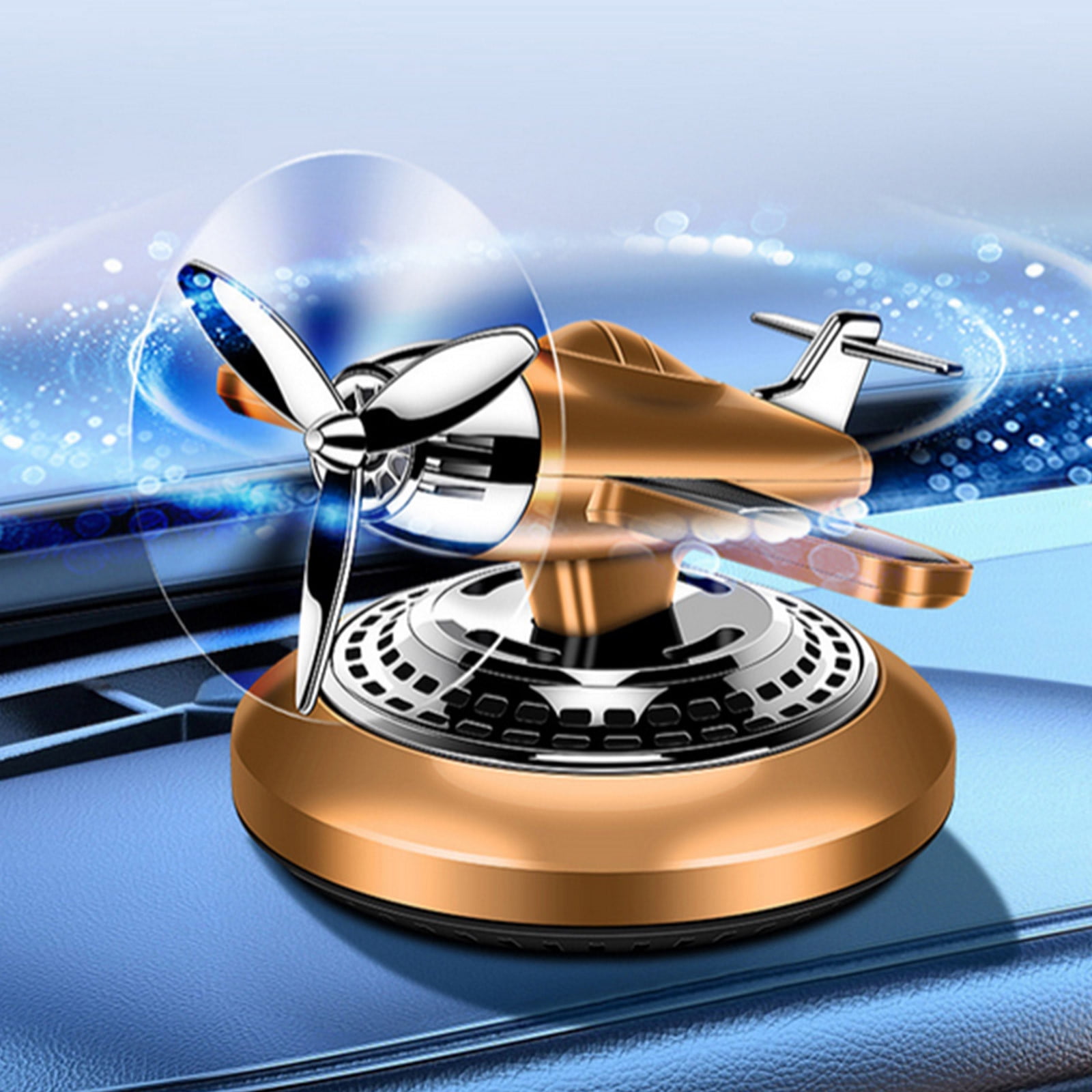 Solar Powered Car Aromatherapy Air Freshener | Metal Decorative Perfume ...