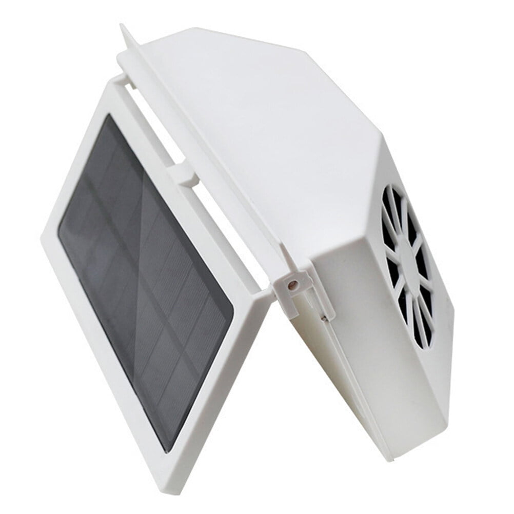 Solar Powered Car Cooler Auto Fan Window Fans for Air Conditioner ...