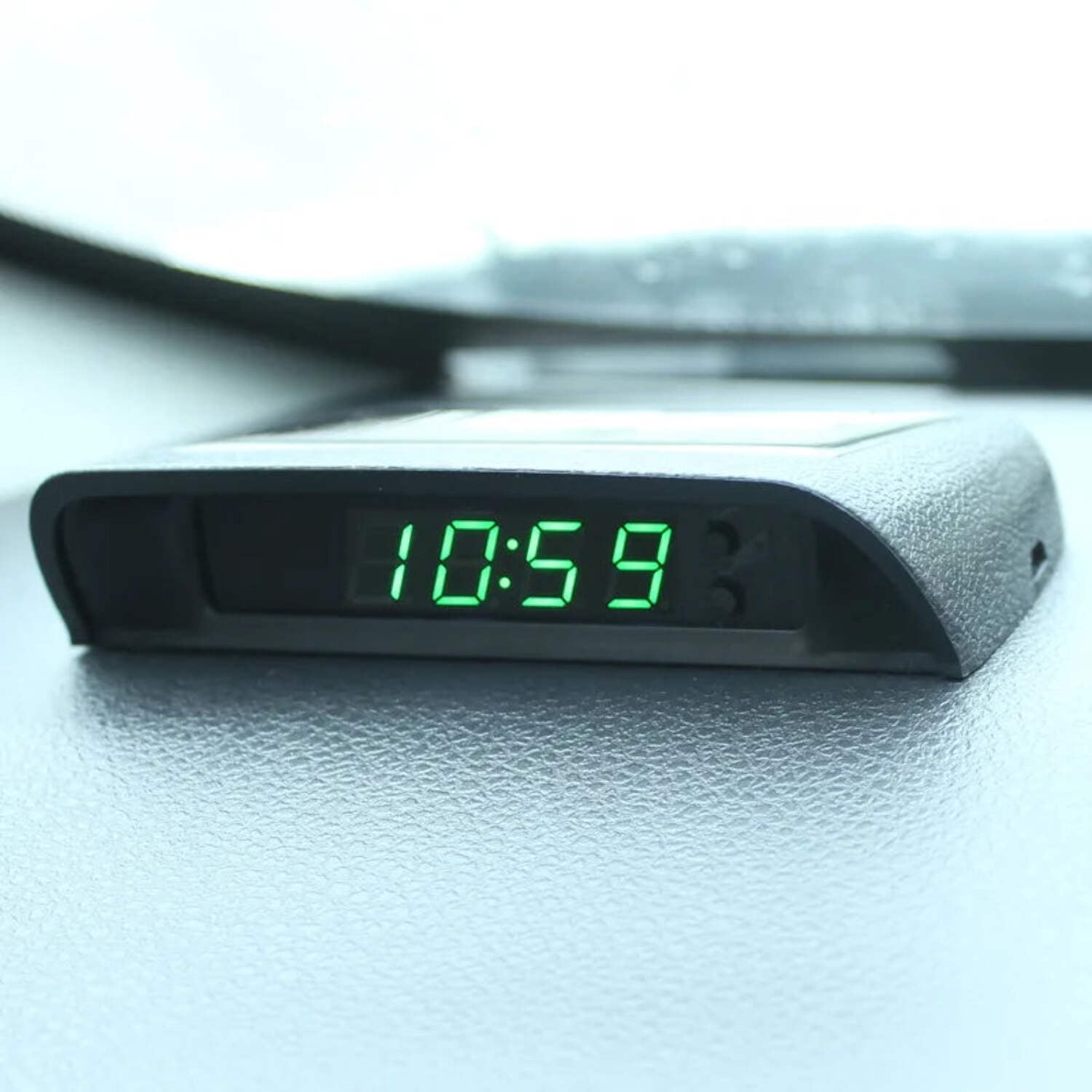 Solar-Powered Car Digital Clock with Temperature Display, Dashboard ...