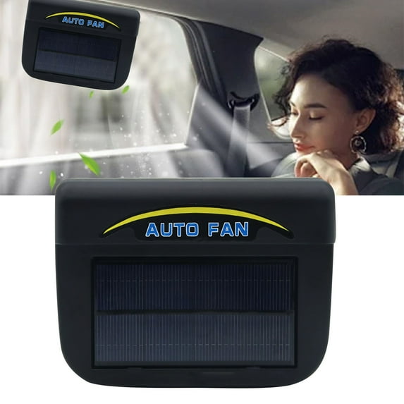 Solar Powered Car Vent Fan USB Fans For Vehicle And Air Circulation ...