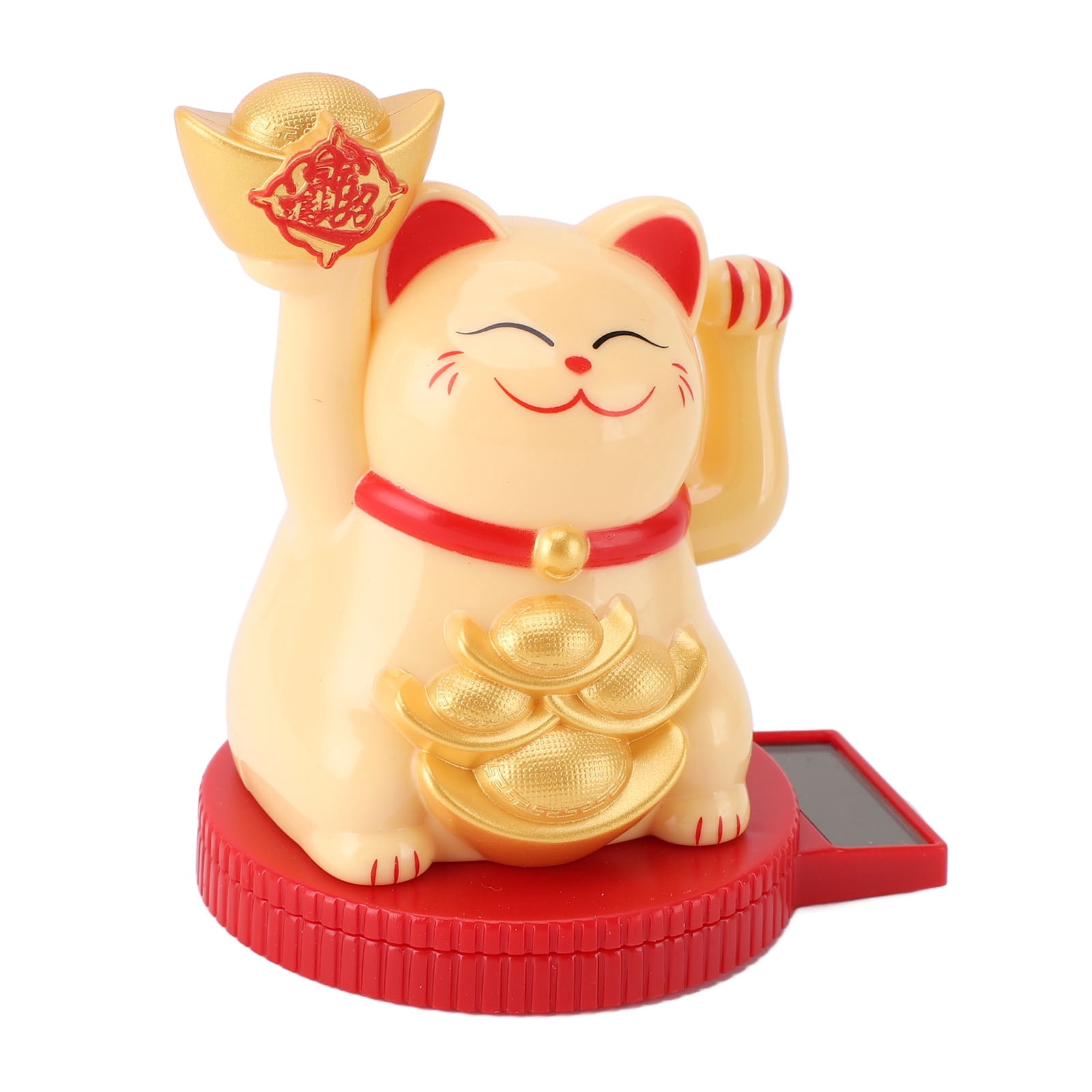 Solar Powered Cat Statue, Swinging Motion Decoration for Office, Home ...