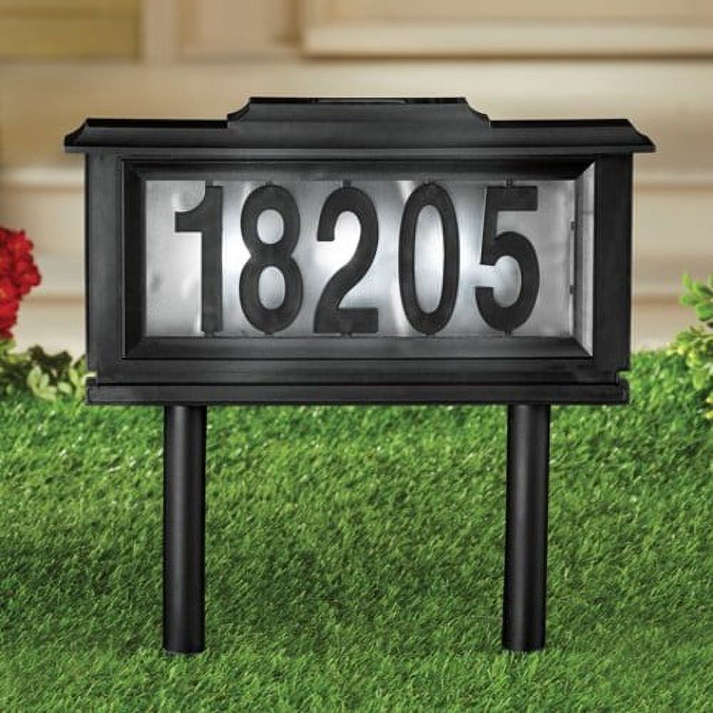 Solar Powered Classic Style House Address Marker - Walmart.com