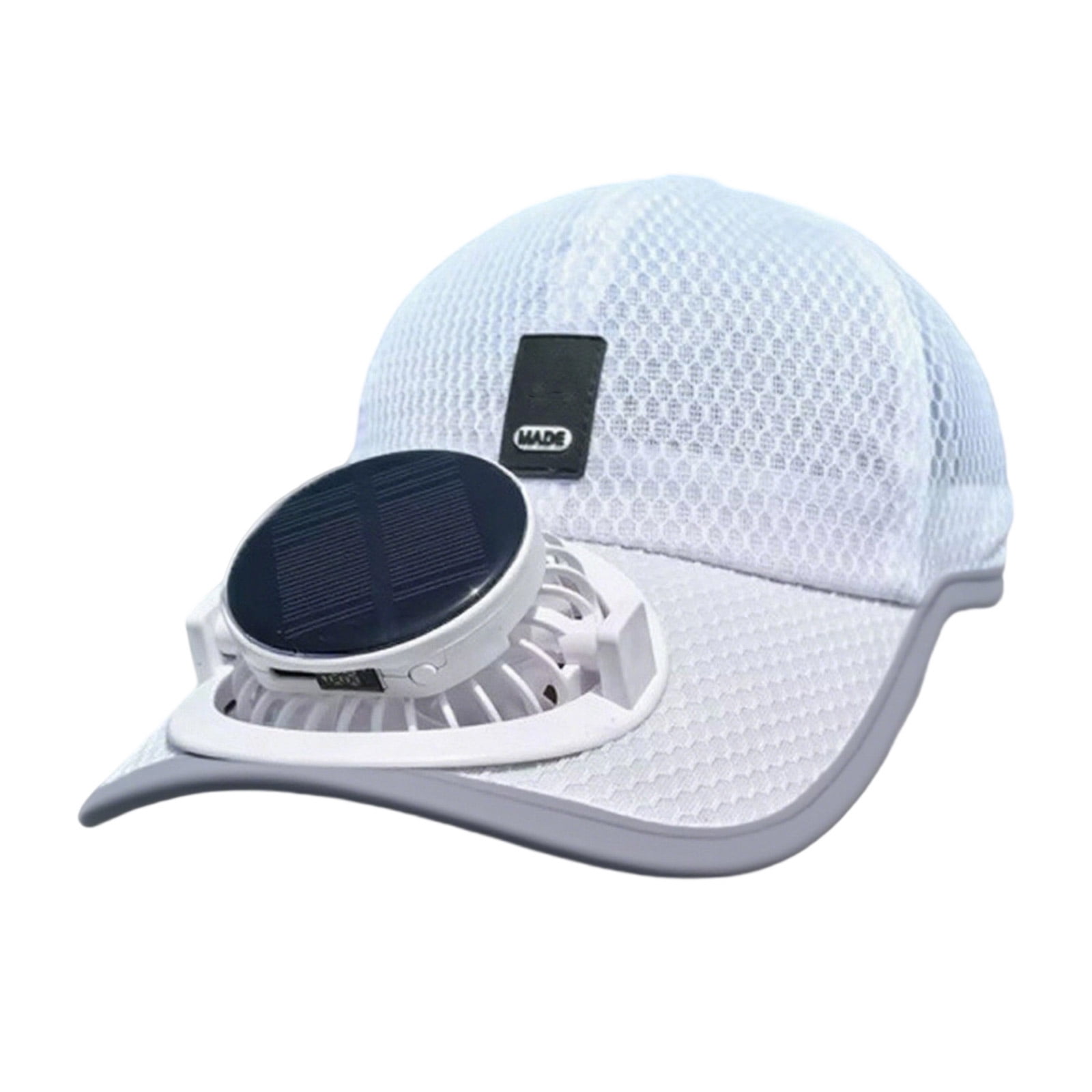 Solar Powered Cooling Fan Hat With USB Charging For Outdoor Activities ...