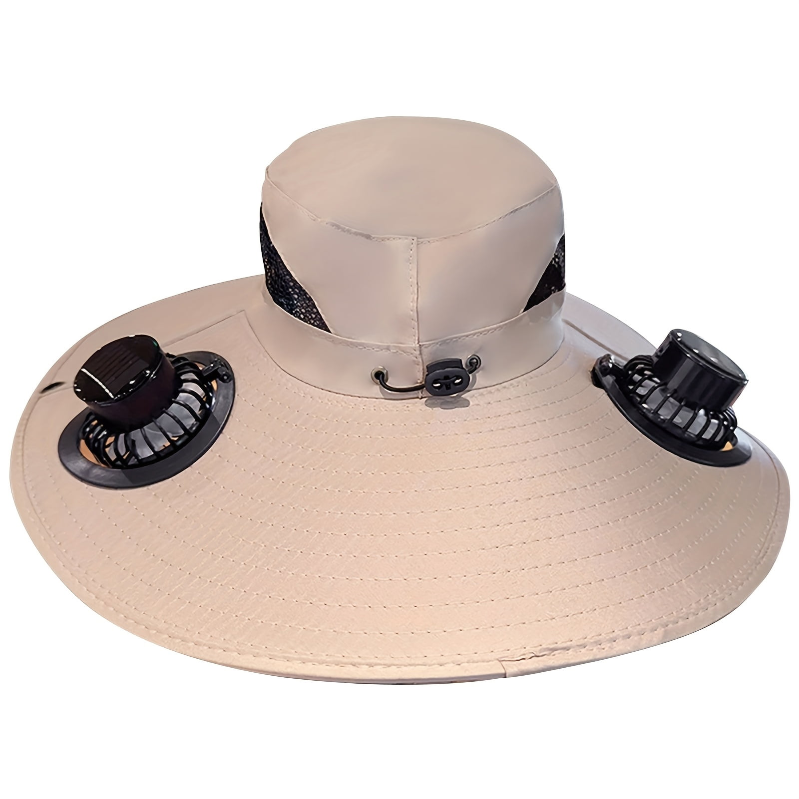 Solar-Powered Cooling Hat with Built-in Fan - Wide Brim, High Quality ...