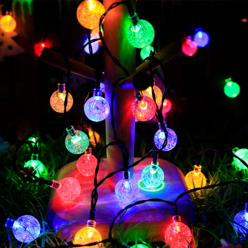 Solar-Powered Courtyard Balcony Lamp Wedding Party Decoration 5 Meters ...