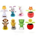 Solar Powered Dancing Animal Bobblehead Desk Figurines - Solar ...