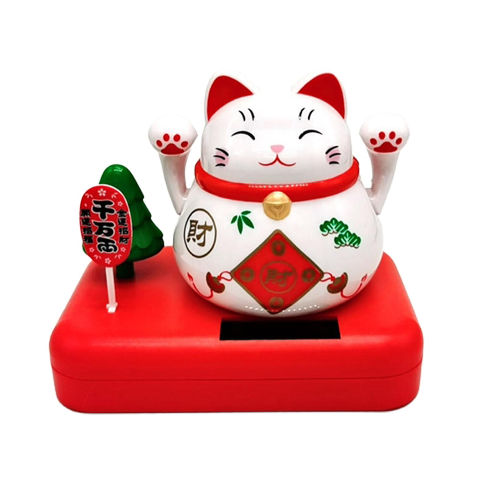 Solar Powered Dancing Figure Toy Blessing Cat Desk decor Ornament ...