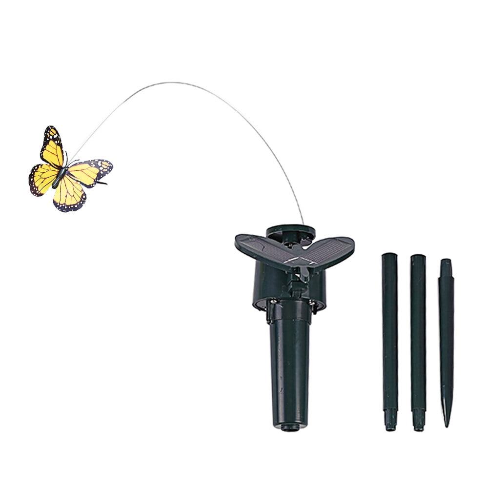 Solar Powered Dancing Fluttering Butterflies Flying Humming Bird Garden ...