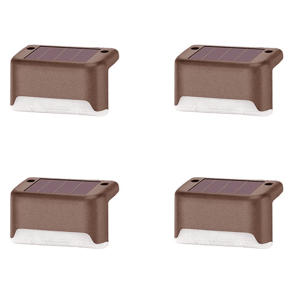 Solar Powered Deck Lights for Stairs & Walkways - Waterproof LED Step ...