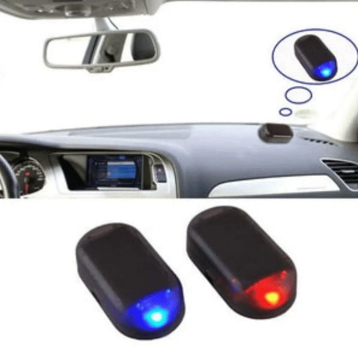 Solar Powered Dummy Alarm Car Security Blinking LED 2 Pack for Tools ...