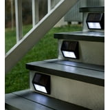Solar Powered Durable Step Lights, Set of 4, Bronze - Walmart.com