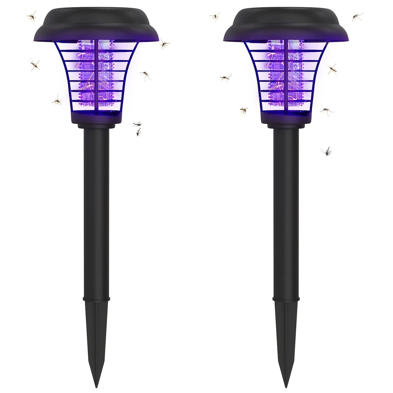 Solar Powered/Electric Mosquito Killer Lamp LED Trap Lamp Fly Bug ...