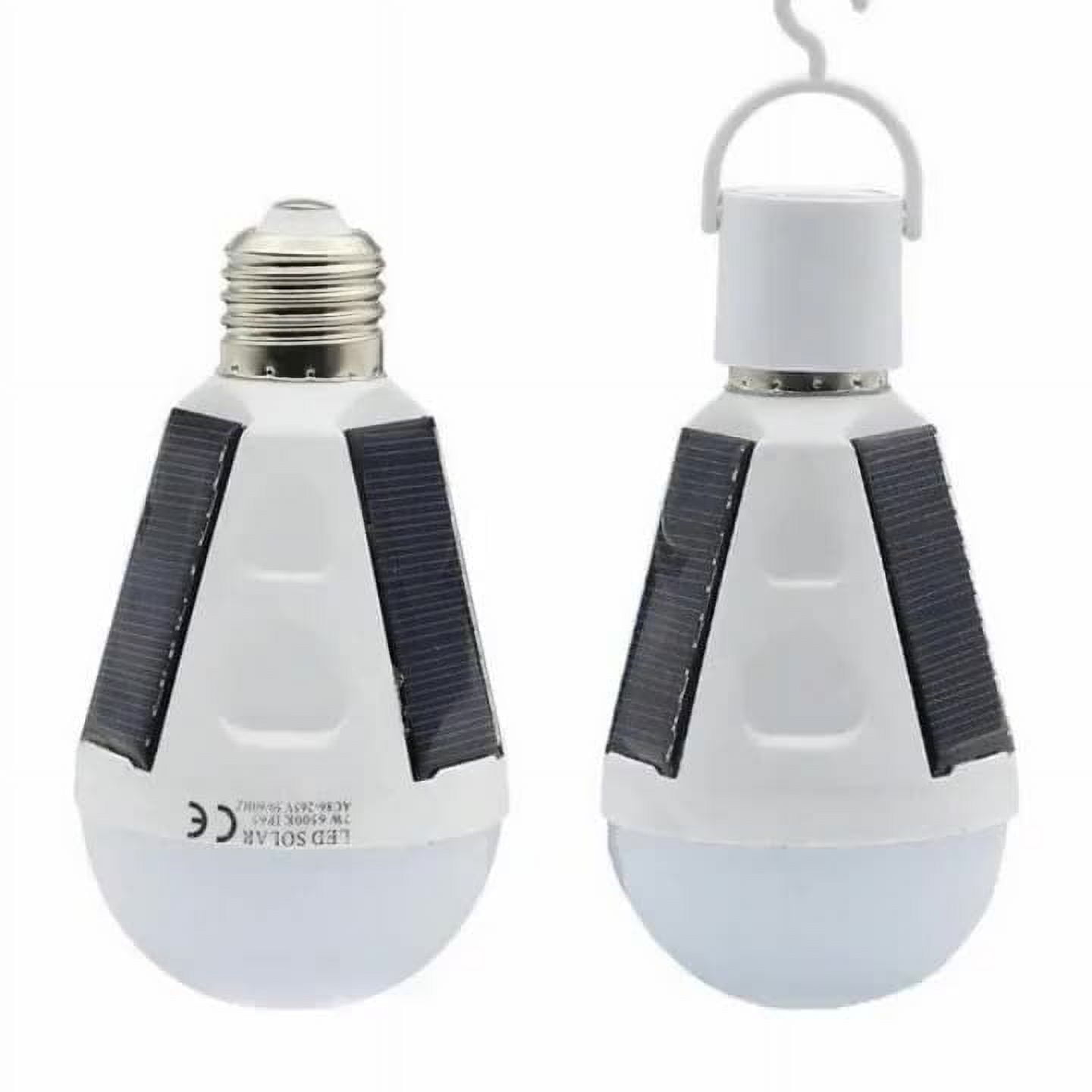 Solar Powered Emergency Lights, Waterproof LED Bulbs, Portable Camping ...