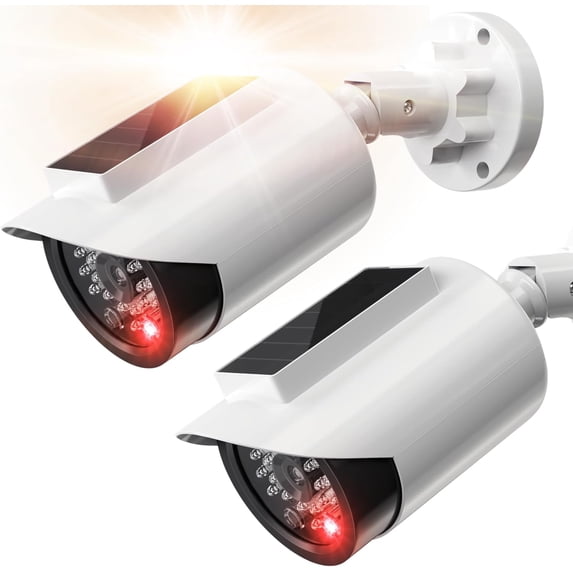 Solar Powered Fake Security Camera, Bullet Shape Fake Surveillance ...