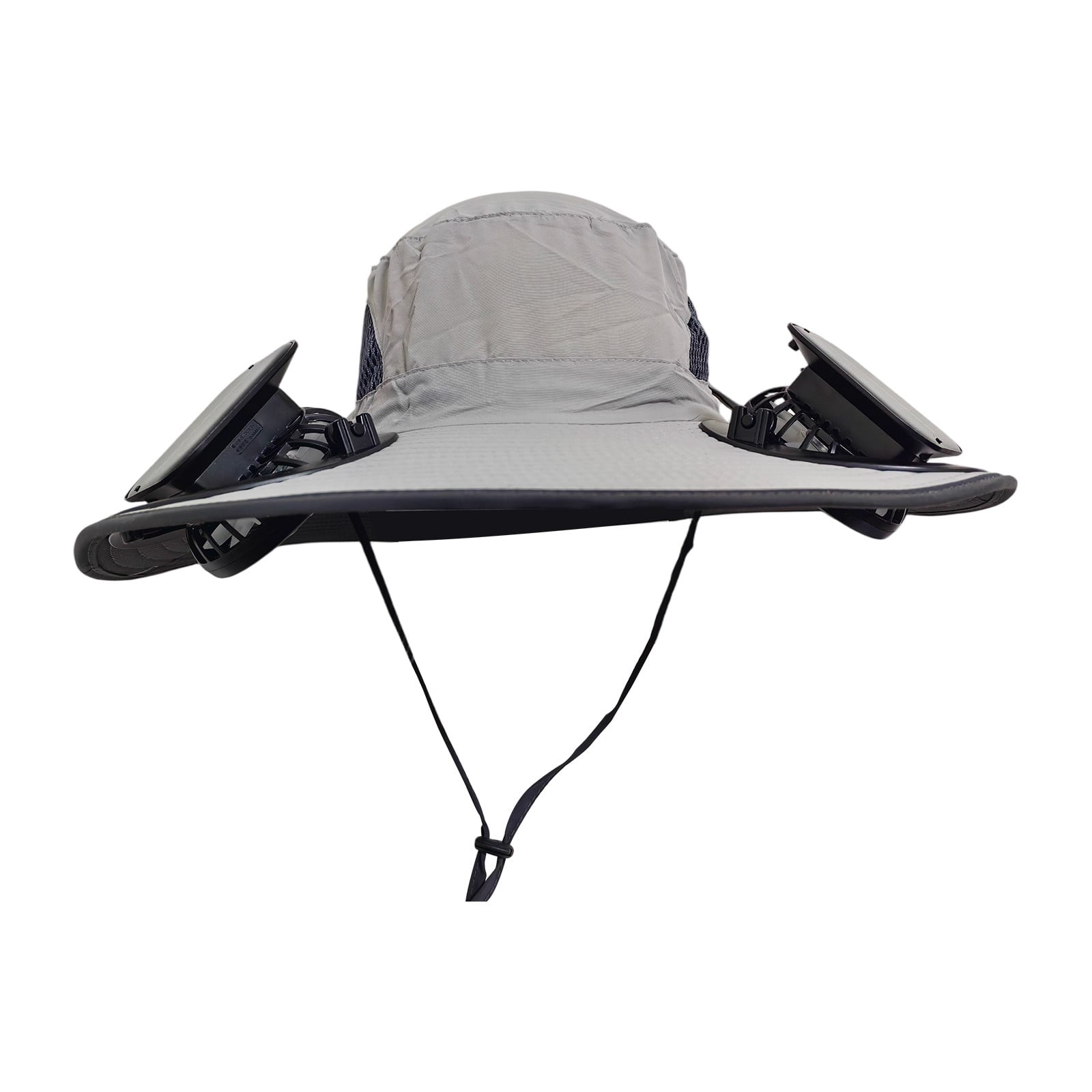 Solar Powered Fan Hat for Man Adjustable Sun Hat with Fan Cool Wide ...