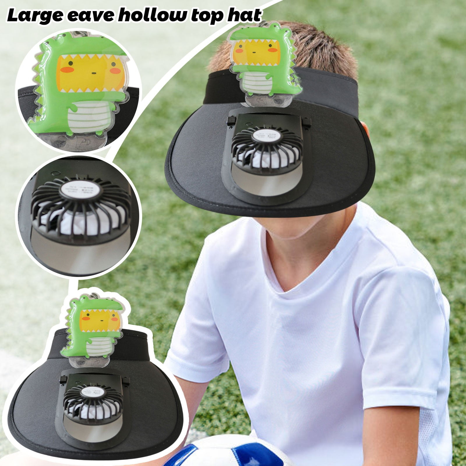 Solar Powered Fan Hat,Solar Fan Hat for Men Women,Wide Brim Sun Hats ...