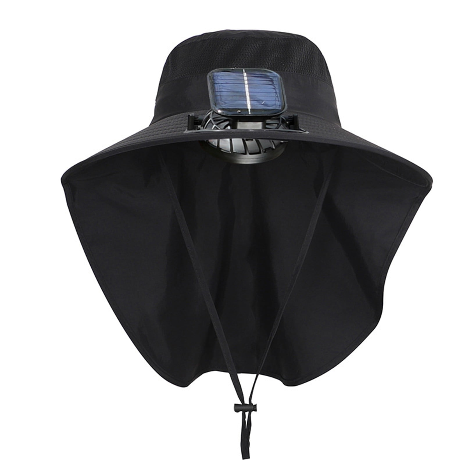 Solar Powered Fan Hat with USB Charging - UPF 50+ Wide Brim Sun Hat for ...