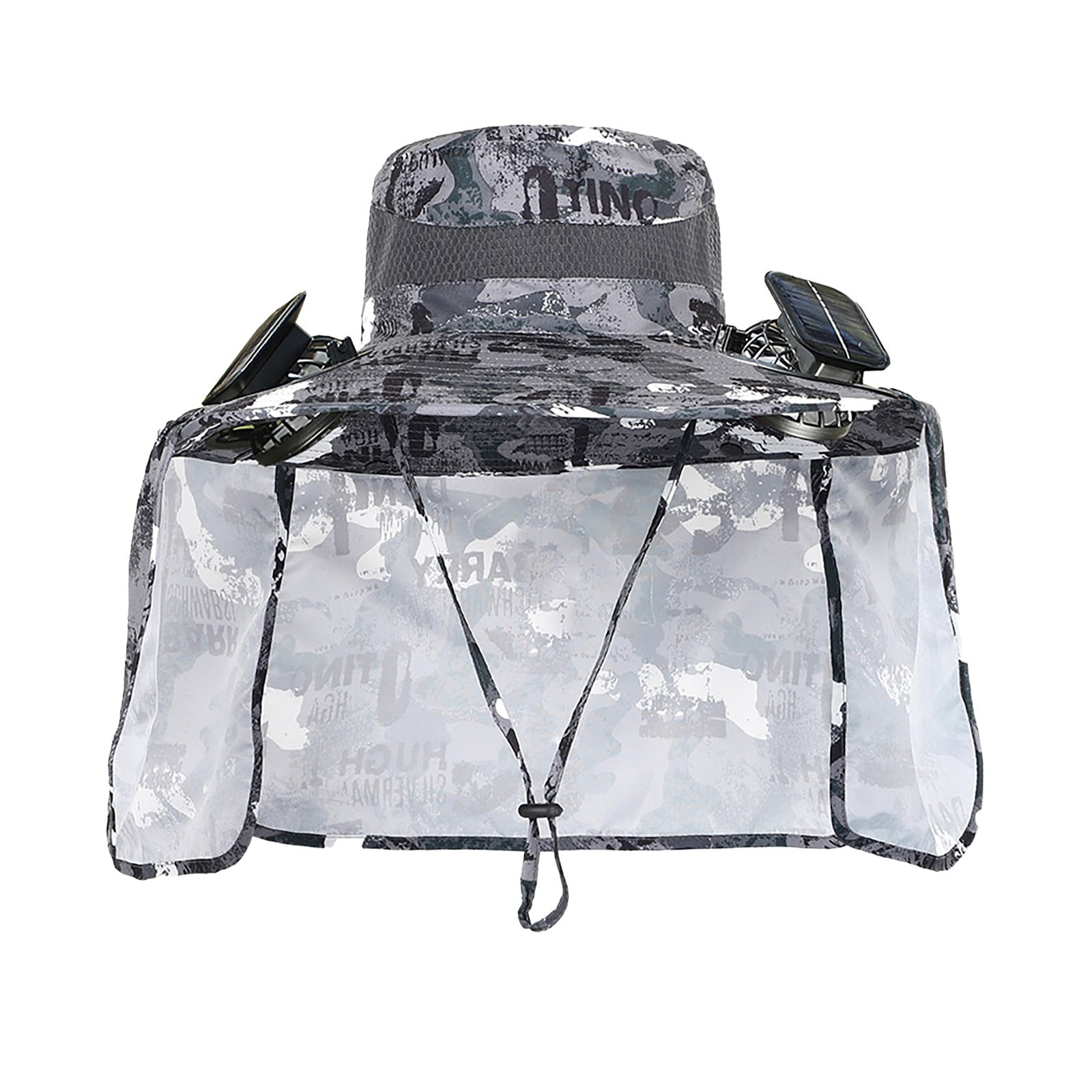 Solar Powered Fan Hat with USB Charging - UPF 50+ Wide Brim Sun Hat for ...