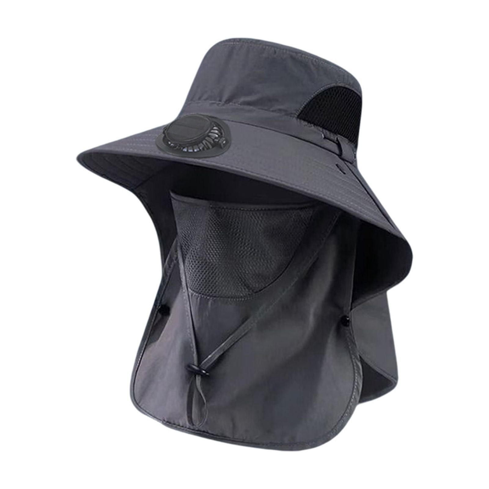 Solar Powered Fan Hat, Wide Brimmed Design, 360° Adjustable Airflow ...