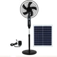 Solar Powered Fan, Oscillating Adjustable Pedestal Fan with Solar ...