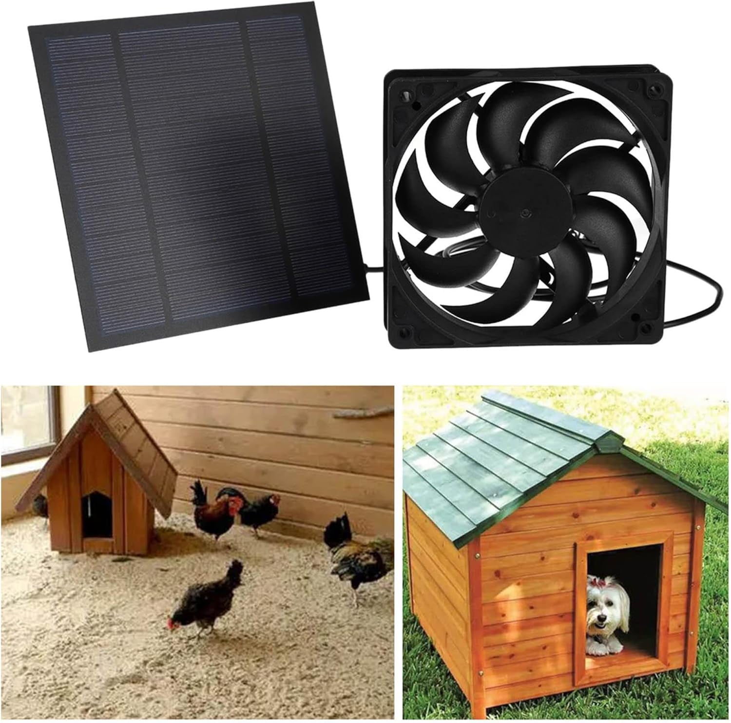 Solar Powered Fan, Solar Panel Fan Kit, Solar Powered Exhaust Fan Solar ...