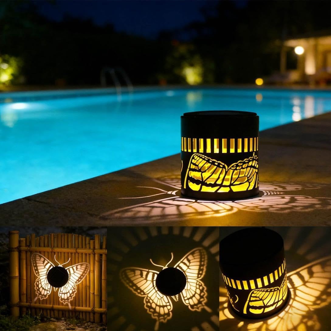 Solar Powered Fence Lights Outdoor, Metal Solar Step Wall Lights ...