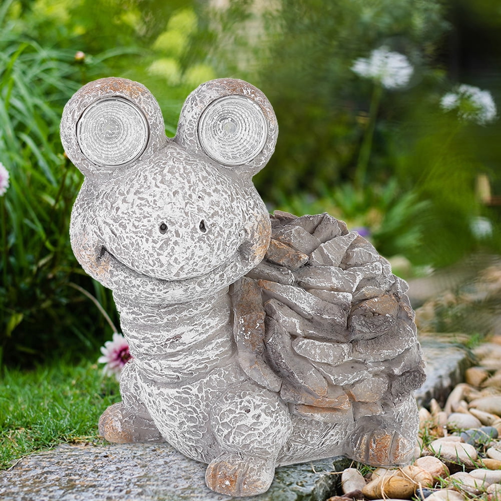 Solar Powered Figurine Decorative Light Resin Tortoise Ornament for ...