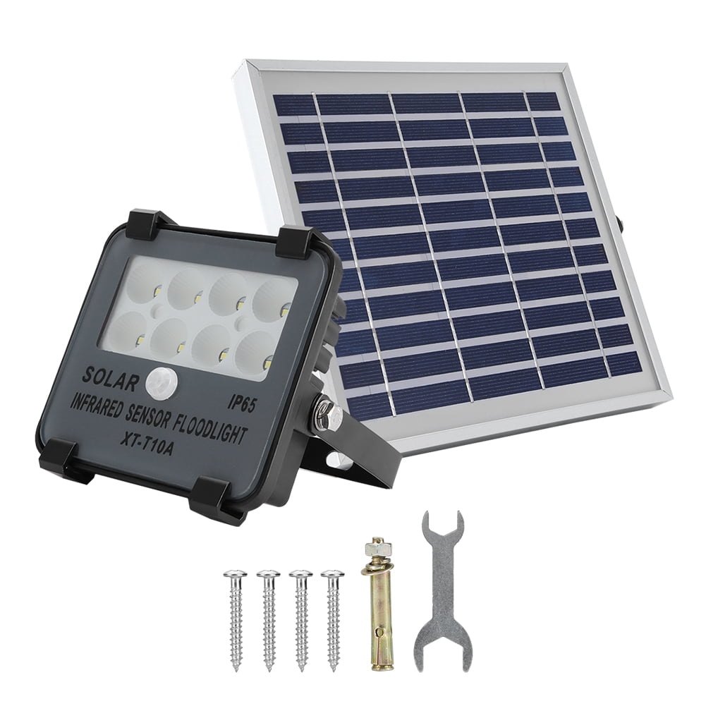 Solar-Powered Flood Light - IP65 Waterproof Sensor Spotlight - Walmart.com